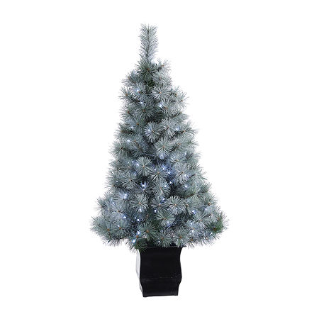 Click here for Nearly Natural Snowy Faux 4 Foot Pre-Lit Pine Chri... prices