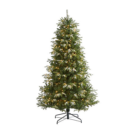 Click here for Nearly Natural Snowed 7 Foot Pre-Lit Christmas Tre... prices