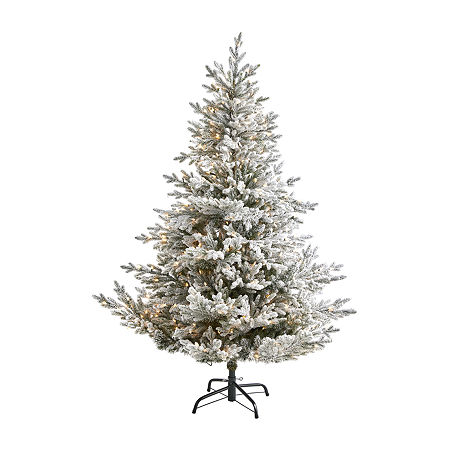 Click here for Nearly Natural Flocked Fraser Faux 6 Foot Pre-Lit... prices