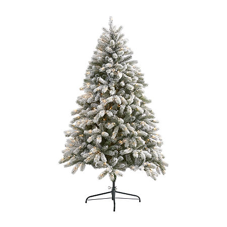 Click here for Nearly Natural Flocked Faux 6 Foot Pre-Lit Spruce... prices