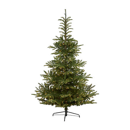 Click here for Nearly Natural Layered Faux 7 1/2 Foot Pre-Lit Spr... prices