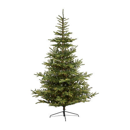 Click here for Nearly Natural Layered 9 Foot Pre-Lit Spruce Chris... prices