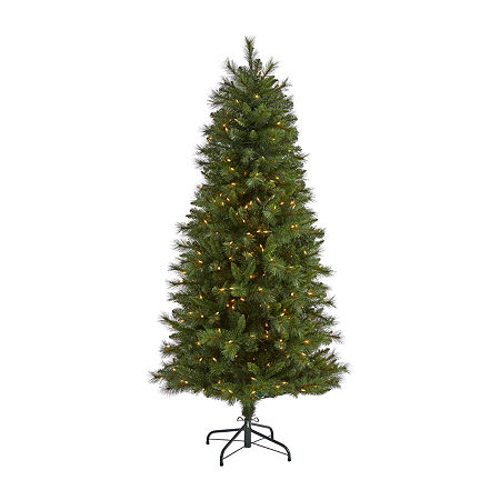 Click here for Nearly Natural Slim Faux 6 Foot Pre-Lit Pine Chris... prices