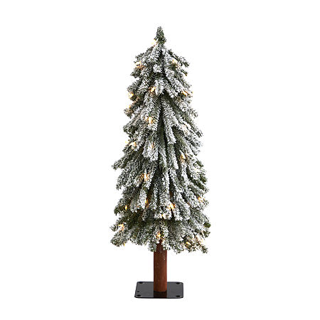 Click here for Nearly Natural Flocked 3 Foot Pre-Lit Christmas Tr... prices