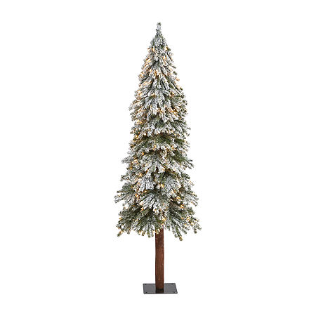 Click here for Nearly Natural Flocked Grand Faux 6 Foot Pre-Lit C... prices