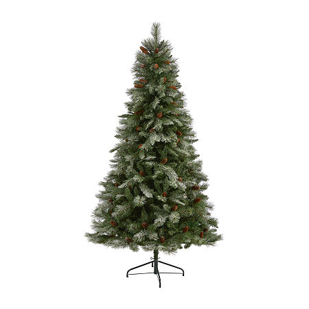 Click here for Nearly Natural Snowed Mountain 7 Foot Pine Christm... prices