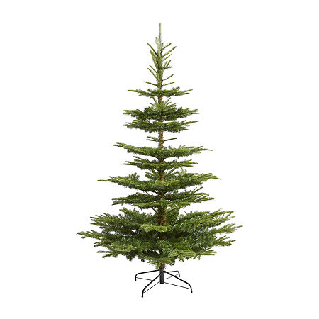 Layered Washington Spruce Artificial Christmas Tree with Bendable Branches  90 - Green
