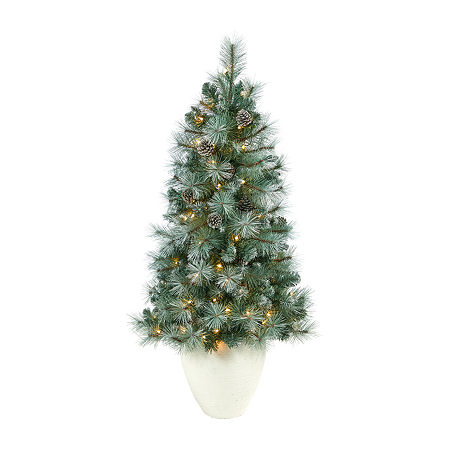 Click here for Nearly Natural Frosted Tip 4 Foot Pre-Lit Pine Chr... prices