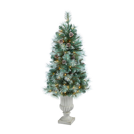 Click here for Nearly Natural Frosted Mountain 4 1/2 Foot Pre-Lit... prices