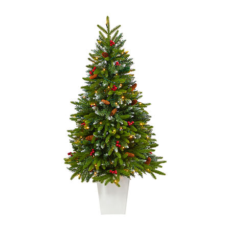 Click here for Nearly Natural Snow Tipped 5 Foot Pre-Lit Spruce C... prices