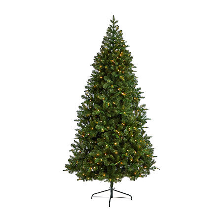 Click here for Nearly Natural Flat Back Faux 8 Foot Pre-Lit Spruc... prices