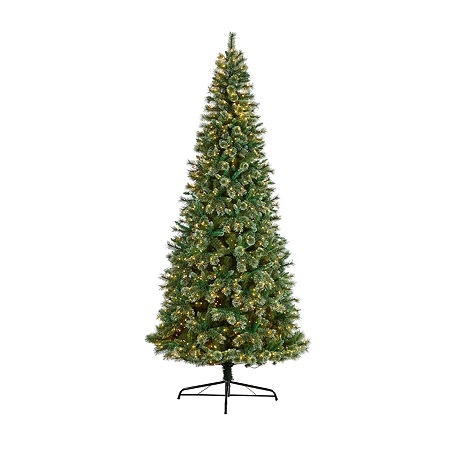 Click here for Nearly Natural Slim Snow Faux 10 Foot Pre-Lit Pine... prices