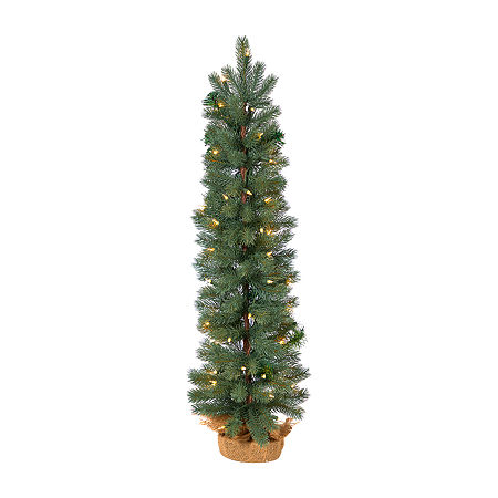 Click here for Nearly Natural Faux Burlap 3 Foot Pre-Lit Pine Chr... prices