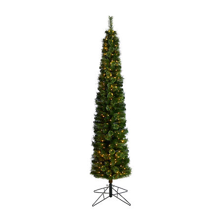 Click here for Nearly Natural Pencil Faux 8 Foot Pre-Lit Christma... prices