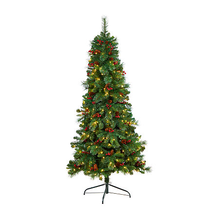 Click here for Nearly Natural Flat Back Faux 6 Foot Pre-Lit Pine... prices