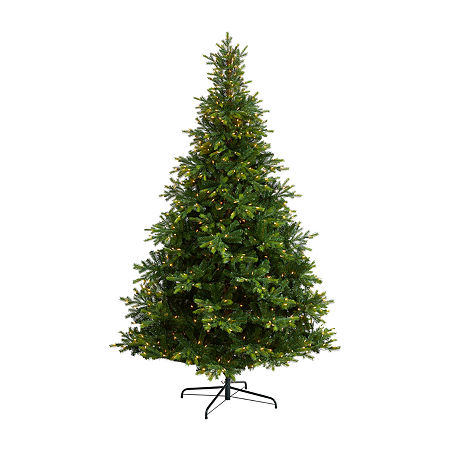 North Carolina Spruce Artificial Christmas Tree with 750 Clear Lights and 1912 Bendable Branches  9 - Green