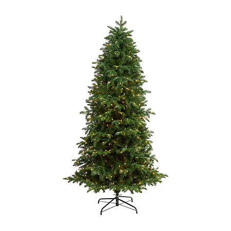 Click here for Nearly Natural Faux 7 Foot Pre-Lit Fir Christmas T... prices