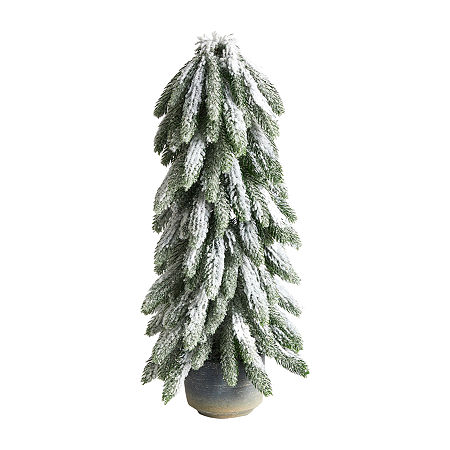 Click here for Nearly Natural Flocked Faux In Planter 1 1/2 Feet... prices