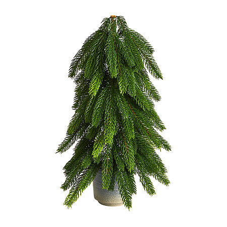 Click here for Nearly Natural Faux In Planter 1 1/2 Feet Pine Chr... prices