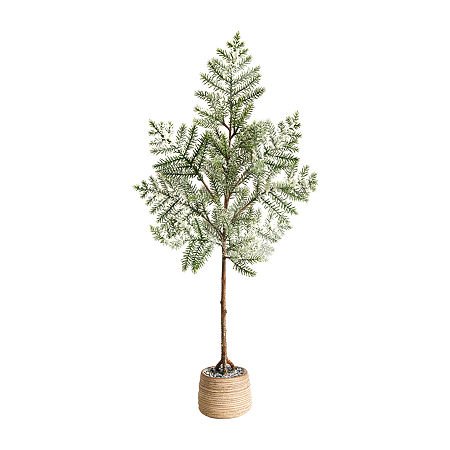 Click here for Nearly Natural Frosted In Planter 3 Foot Pine Chri... prices