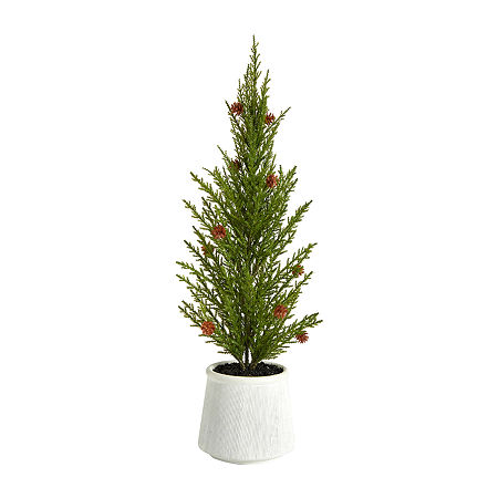 Click here for Nearly Natural Faux In Planter 2 Foot Cedar Christ... prices