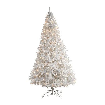 Click here for Nearly Natural White Faux 10 Foot Pre-Lit Christma... prices