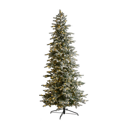 Click here for Nearly Natural Slim Flocked Faux 8 1/2 Foot Pre-Li... prices