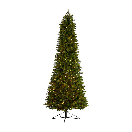 Click here for Nearly Natural Slim Faux 9 1/2 Foot Pre-Lit Spruce... prices