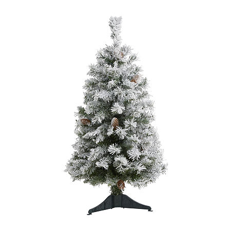 Click here for Nearly Natural Faux 3 Foot Pine Christmas Tree  On... prices
