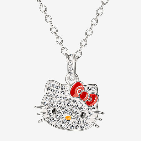 Click here for Hello Kitty Womens Crystal Pure Silver Over Brass... prices