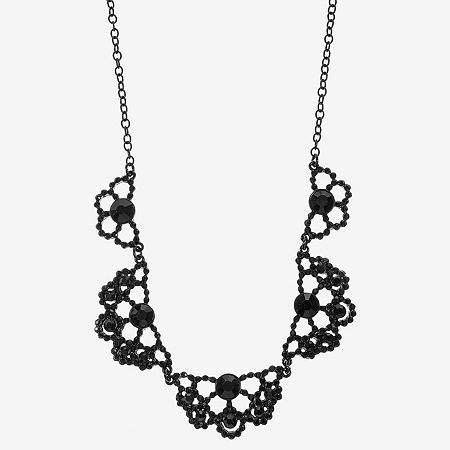 Click here for Mixit Womens Black 17 Inch Collar Necklace  One Si... prices