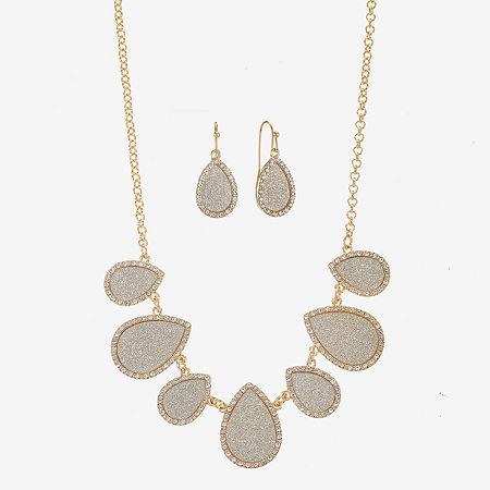 Click here for Monet Jewelry Two Tone Collar Necklace And Drop Ea... prices