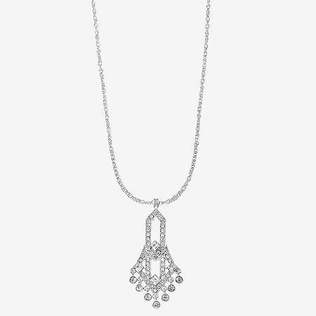 Click here for Monet Jewelry Timeless Silver Tone Womens Glass 17... prices