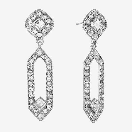 Click here for Monet Jewelry Timeless Silver Tone Womens Glass Hy... prices