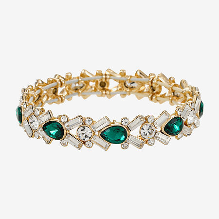 Click here for Monet Jewelry Womens Glass Stretch Bracelet  One S... prices