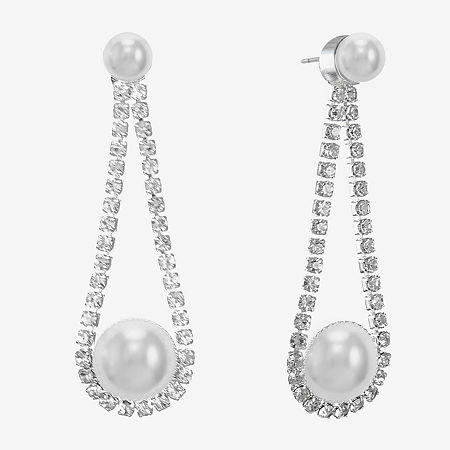 Click here for Monet Jewelry Timeless Silver Tone Womens Glass Si... prices