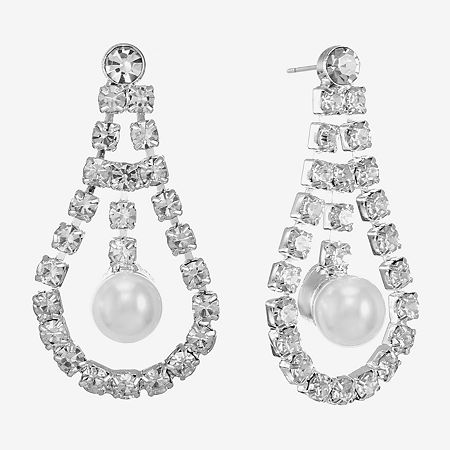 Click here for Monet Jewelry Timeless Silver Tone Womens Glass Si... prices