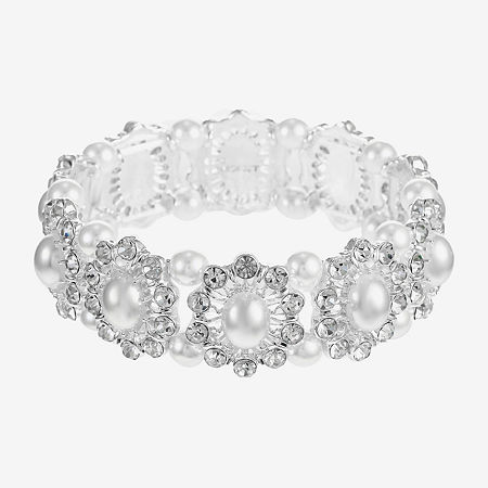 Click here for Monet Jewelry Timeless Silver Tone Womens Glass Si... prices