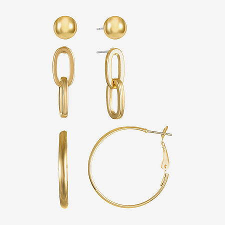 Click here for Liz Claiborne Gold Tone; Stud; Drop And Hoop Women... prices
