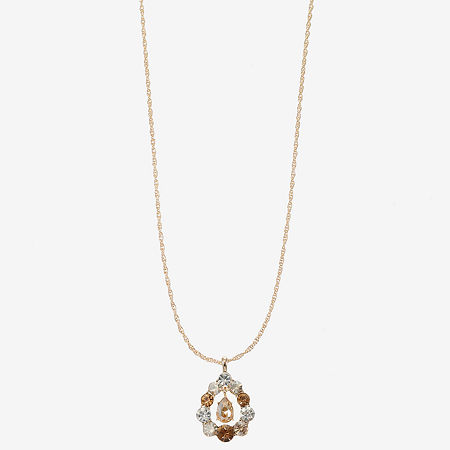 Click here for Monet Jewelry Gold Tone Womens Brown Glass Round 1... prices