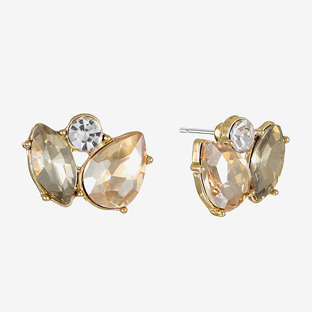 Click here for Monet Jewelry Gold Tone Brown Glass 10mm Round Mar... prices
