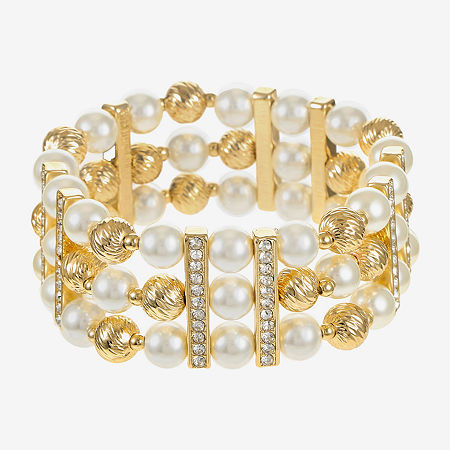 Click here for Monet Jewelry Womens Glass Simulated Pearl Round S... prices