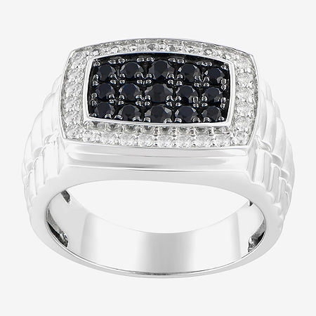 Click here for Mens Genuine Black Sapphire Sterling Silver Fashio... prices
