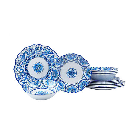 Certified International Veranda 12 Pc Dinnerware Set  Service For 4 - Miscellaneous