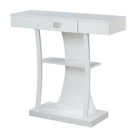 Click here for Newport Harri 1-Drawer Console Table  One Size  Wh... prices