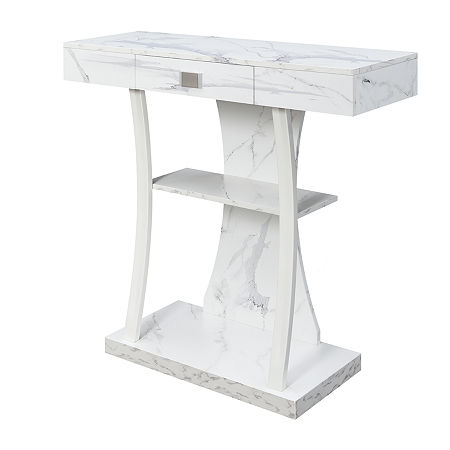 Click here for Newport Harri 1-Drawer Console Table  One Size  Wh... prices
