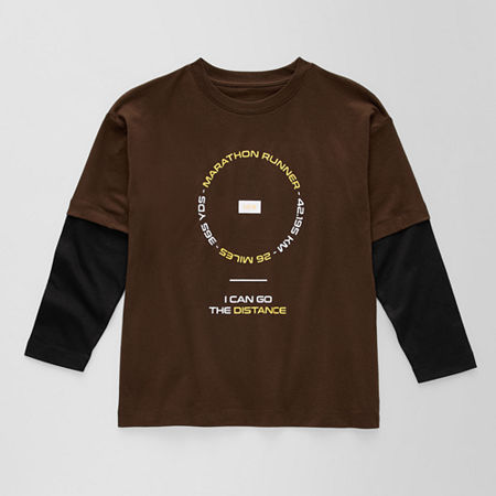 Click here for Xersion Little & Big Kid Boys Crew Neck Long Sleev... prices
