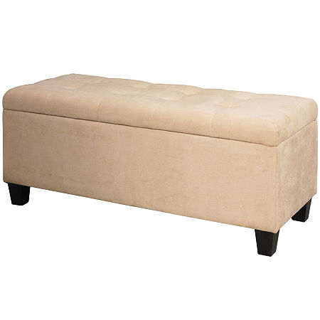 Click here for Presley Upholstered Shoe Storage Ottoman  One Size... prices