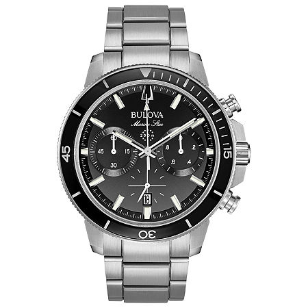 Click here for Bulova Marine Star Mens Black Dial Chronograph Qua... prices