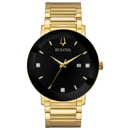 Click here for Bulova Mens Futuro Diamond Dress Diamond-Accent Go... prices